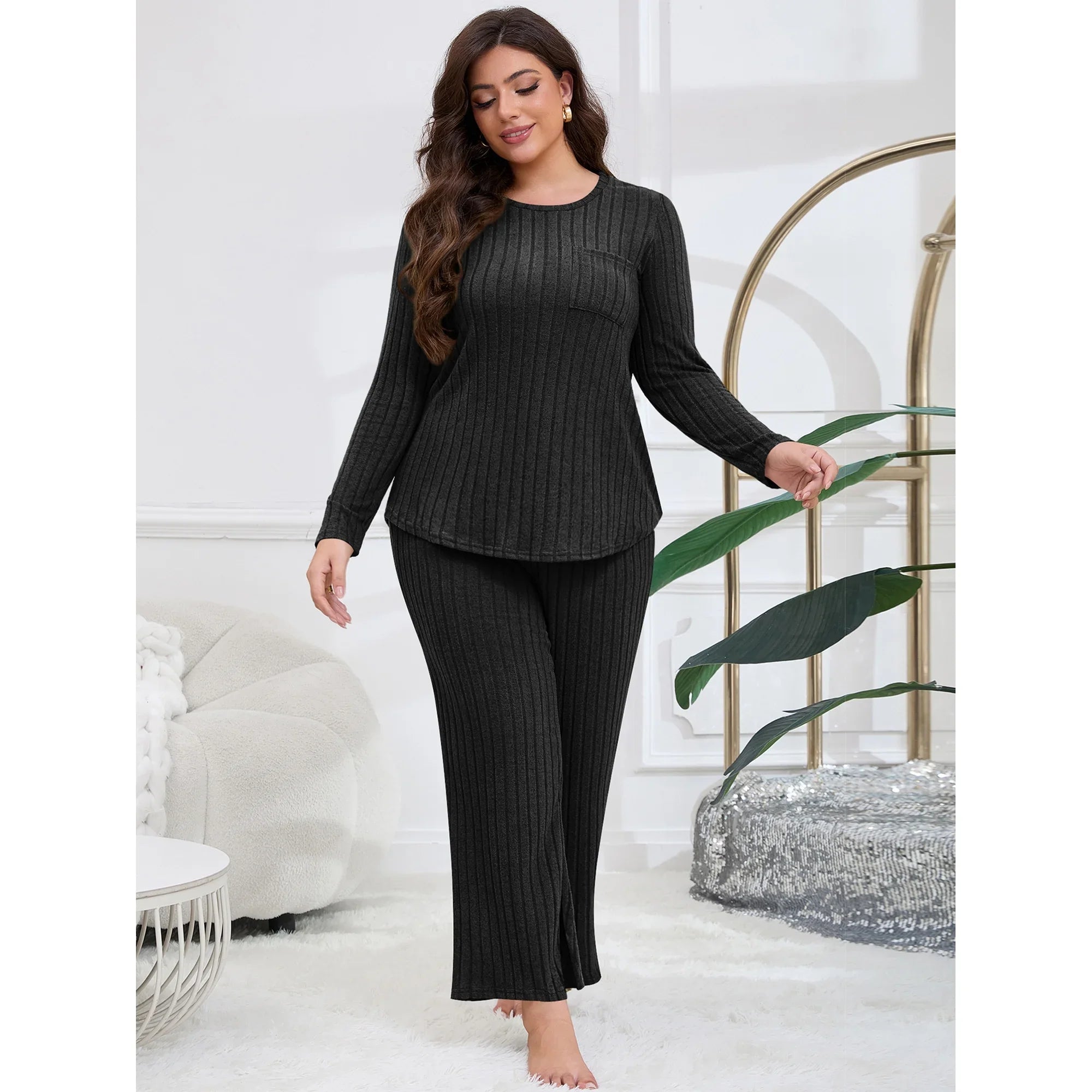 ValueVibe Sweater Pajama Set for Women 1513 – VALUEVIBE